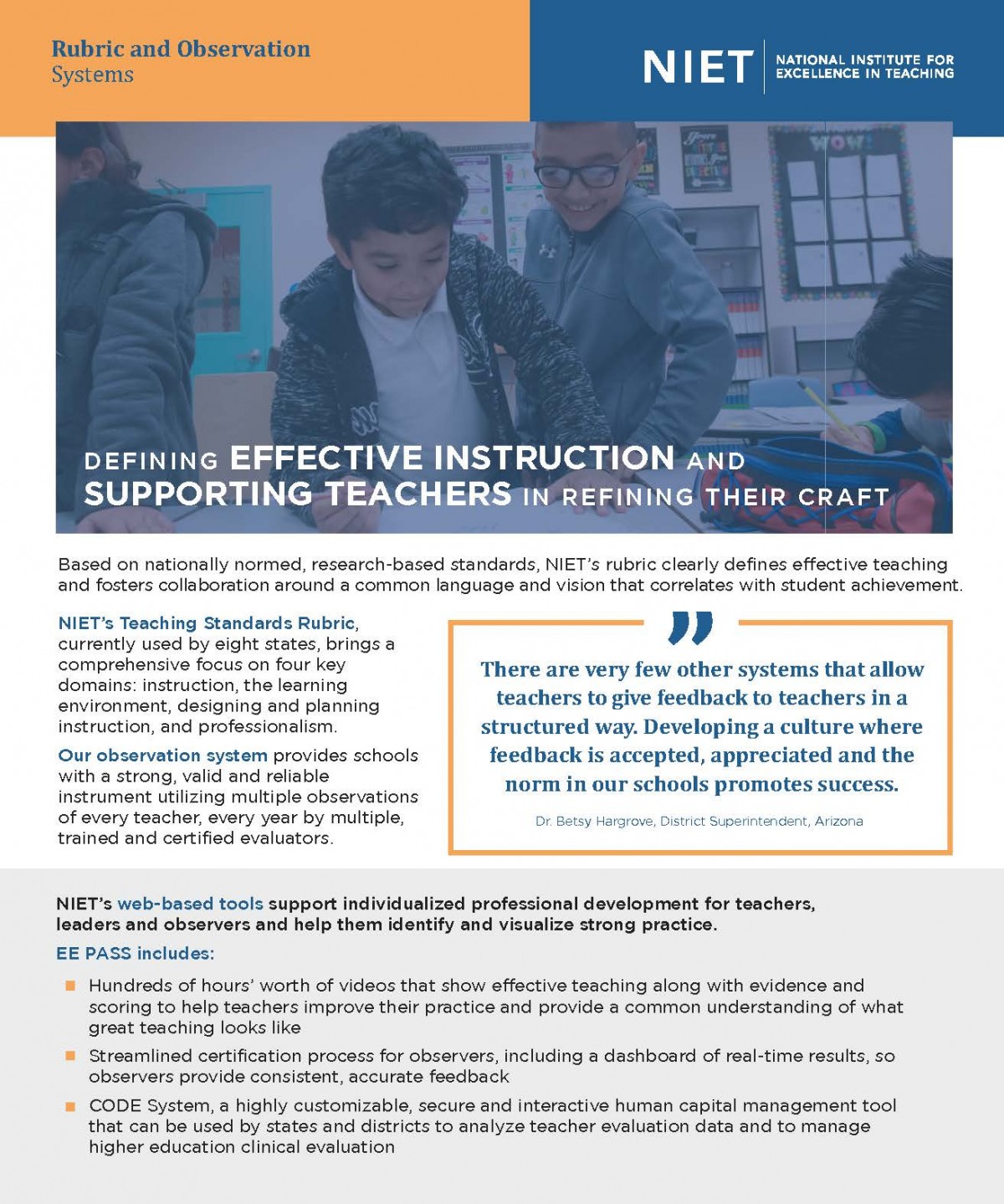 NIET Rubric and Observation Systems | NIET | National Institute for ... NIET Rubric and Observation Systems | NIET | National Institute for ...